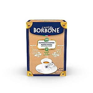 Caffe Borbone Espresso Paper Pods, Red Blend, Medium Roast - 50 Count