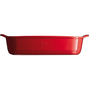 Emile Henry France Ovenware Ultime Rectangular Baking Dish, 11.4 x 7.5, Burgundy,349650