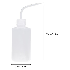 ULTECHNOVO Lab Wash Bottle 24pcs Label and Scale Tools Plastic Squeeze Mouth Supplies Bottle Ml White Squirt Refillable Ldpe, Medical Labs Cleaning Wash for Safety Labels Empty Washing