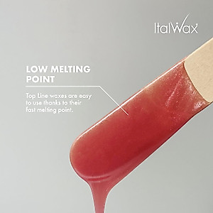 Italwax Top Line Pink Pearl - 750g / 1.65lb - Hard wax beads for hair removal - Unscented - Synthetic formulation ideal for sensitive skins - Recommended for Bikini Area and Armpits