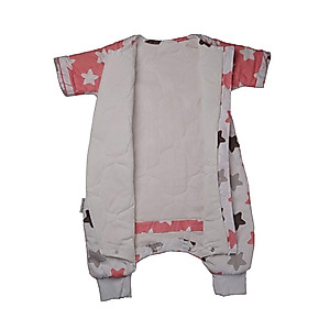 BLOOMSTAR Baby Sleep Sack Early Walker,2.5 Tog Toddler Sleeping Sack with Long Sleeves Girl Kids Wearable Blanket with Leg Cotton Warm Large Sleeping Bag 12M 24M