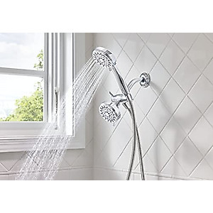 Moen 20016 Ignite Dual Hand Held And Multi Function Shower Head Combo Package With Hose And Diverter, Chrome, 3.75"