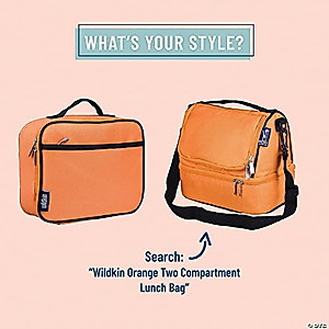 Wildkin Kids Insulated Lunch Box Bag for Boys & Girls, Reusable Kids Lunch Box is Perfect for Early Elementary Daycare School Travel, Ideal for Hot or Cold Snacks & Bento Boxes (Bengal Orange)