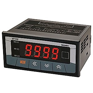 MT4W-AA-41, Meter, AC Amps, LED, W96xH48mm, 4-Digit, 0-5A Input, 3 Relay Outputs, 100-240 VAC