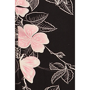 Leggings Depot Women's Relaxed fit Jogger Pants - Track Cuff Sweatpants with Pockets-R560, Medium, Pink Butterflies