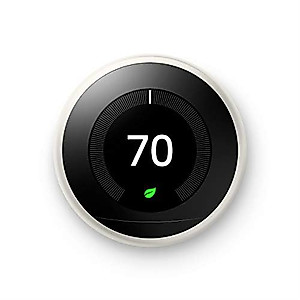 Google Nest Learning Thermostat - Programmable Smart Thermostat for Home - 3rd Generation Nest Thermostat - Works with Alexa - White