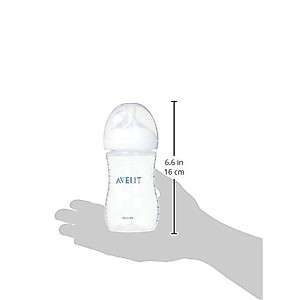 Philips Avent Natural Baby Bottle, Clear, 9 Ounce, 4 Pack, SCF013/47
