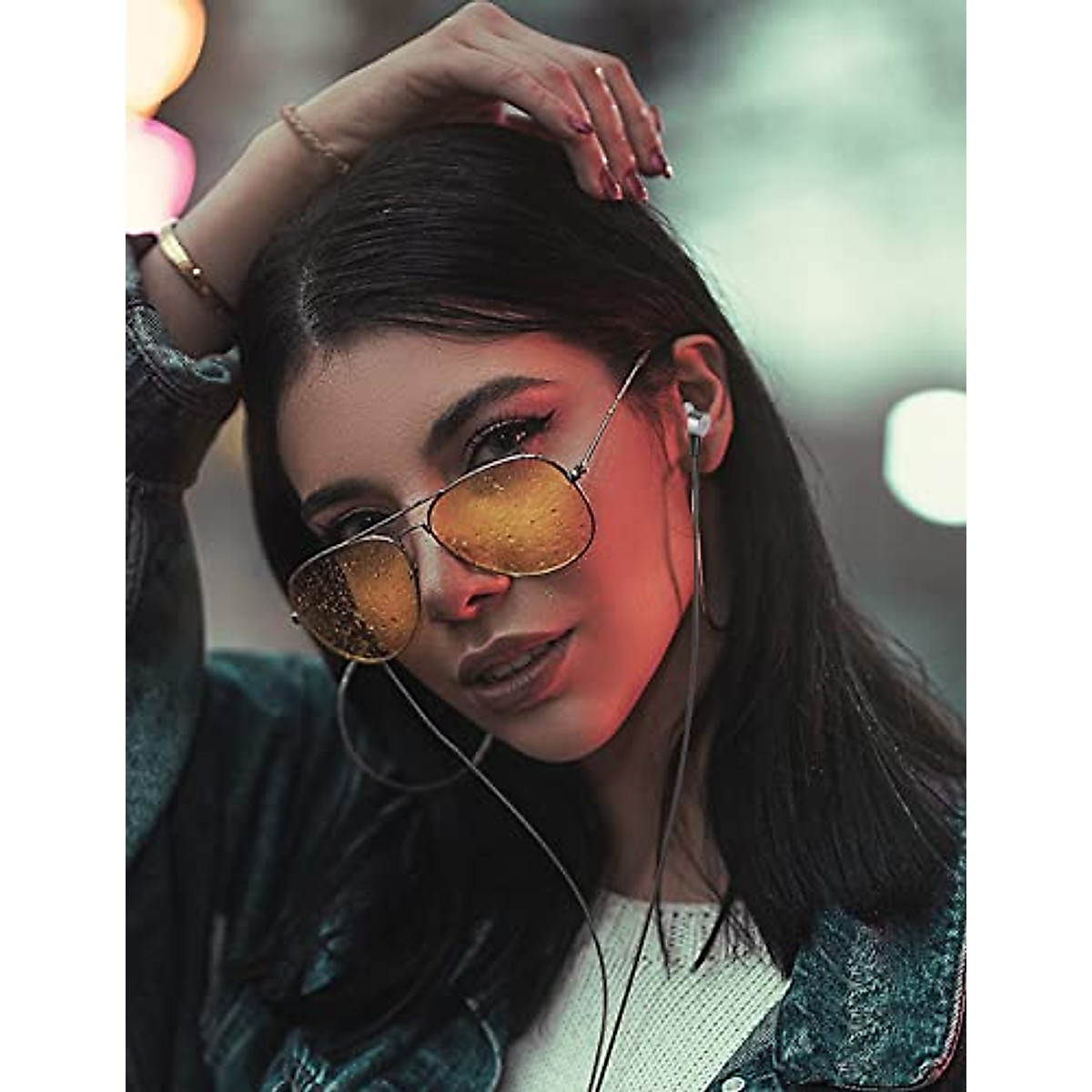 MAS CARNEY TI3 Wired USB Type C Headphones, USB C Earbuds, in-Ear Earphones with Microphone for Samsung S20, Huawei P30 P40, Oppo, Honor, Google Pixel and Other Smartphones with Type-C Interface