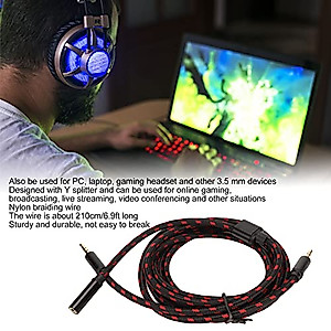 Chat Adapter Cable, Replacement Braiding Wire Free Chat Link Cable Plug and Play for HD60 S for HD60 X for PC for Online Gaming