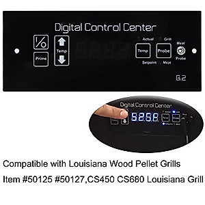 G2 Control Board Compatible with Louisiana Grills , Digital Thermostat Control Board Kit with Meat Probe, Temperature Probe for Louisiana CS570 CS450 LG700 LG900 Grill Parts