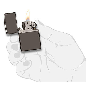 Zippo Black Ice Lighter & Pipe Insert