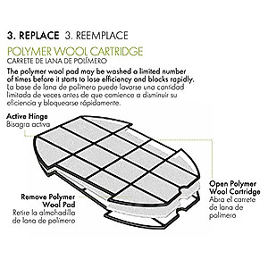 Pennington Aquagarden , Pond Filter for Ponds , Foam Filter Set , Polymer Wool Filter Pads , Pond Maintenance Kit , Suitable for Inpond 5 in 1 300 Gallon Model, White, Large (Fit 300)