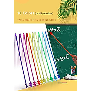 Richardy 10Pcs Mini Hand Pointer Stick for Classroom Presentation Finger Kids Learning Toys Teaching Aids Teacher (EC090-3)