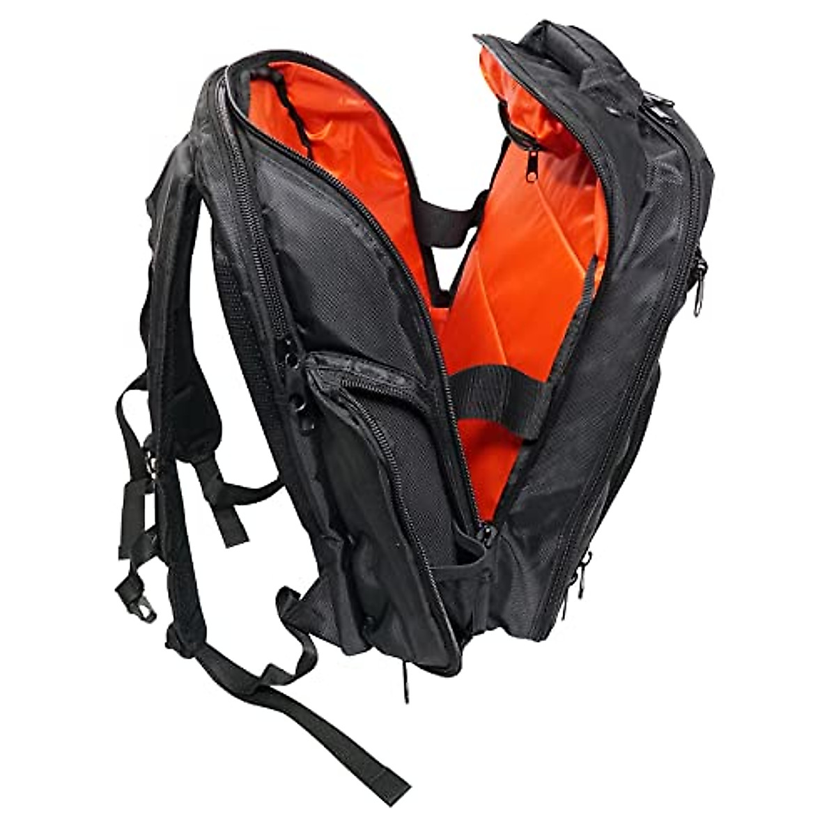 Rockville DJ Laptop/Gear Travel Backpack Bag w/ Headphone Compartment+Dividers, Black