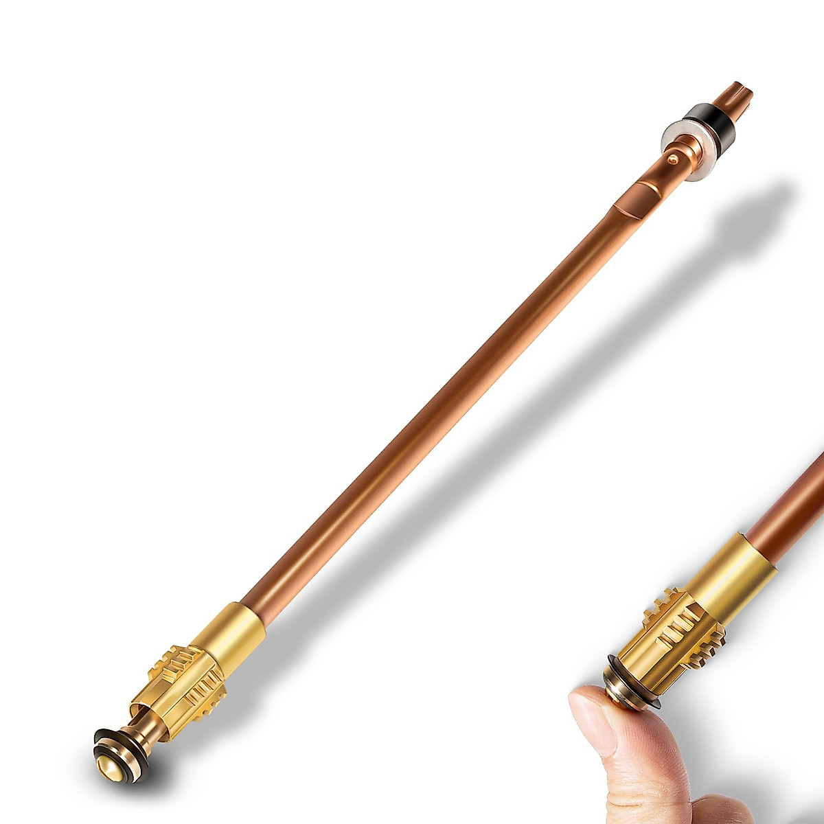 Upgrade Version 123-0093 500 Series Mansfield Style Stem Assembly For 8-Inch Sillcock ASFP Prevent Leakage (Overall length 12")