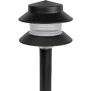 Paradise GL22627 Low Voltage Plastic 4W Path Light (Black, 12 Pack)