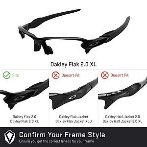 Revant Replacement Lenses Compatible With Oakley Flak 2.0 XL Vented, Non-Polarized, Ice Blue MirrorShield