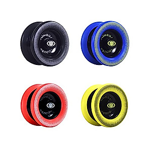 Yomega Xodus II YoYo– Includes Roller Bearing Technology, Rubber Rims and Wing Shape Design – Professional Responsive YoYos Intermediate Level Play (Black Yellow)