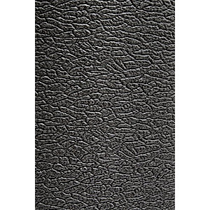 Bertech Anti-Fatigue Floor Mat, 3 Feet x 5 Feet x 3/8 Inch Thick, Textured Pattern Top, Bevelled on All Sides, Black, Made in USA - AFTX38-3x5BLKBEV