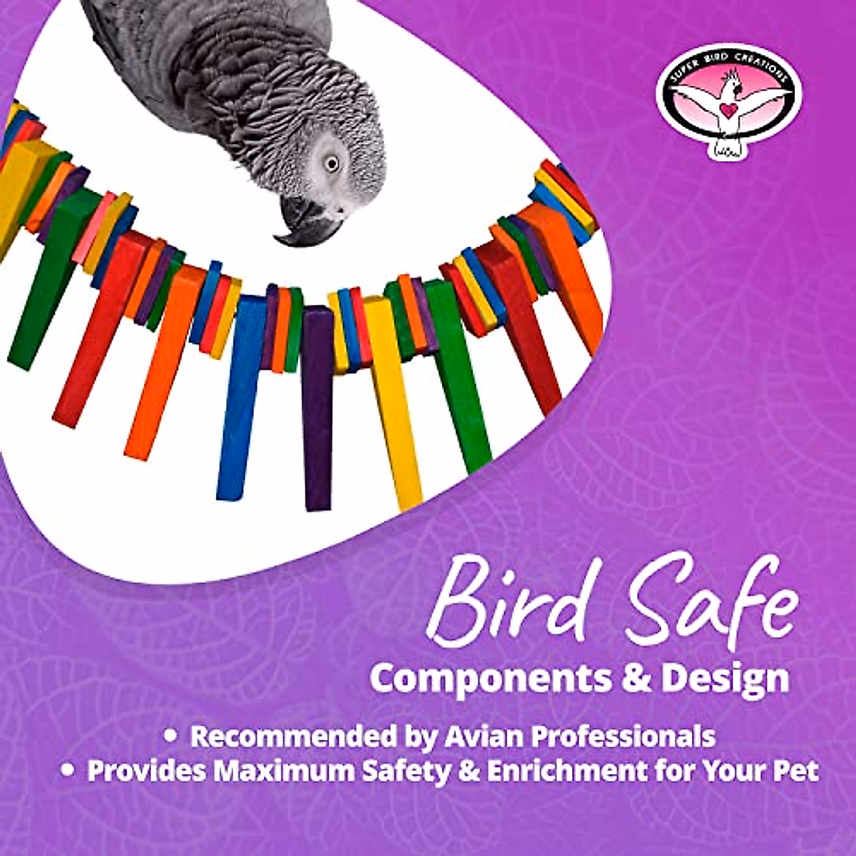 Super Bird Creations SB304 Triangle Teasers Bird Toy, Large Bird Size, 28" x 11"
