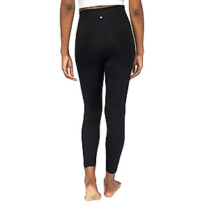 Yogalicious Women’s Lux High Waist Squat Proof Pant Elastic Free Ankle Yoga Legging - Black - Small