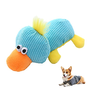 BELJE Plush Squeaky Dog Doll, Stuffed Dog Chew Toy, Durable Squeaker Pet Toy, Long Lasting Teething Puppy Toy, Bite Resistant Interactive Dog Toy, Reliable Soft Plush Dog Toy for Dog Pig Cats