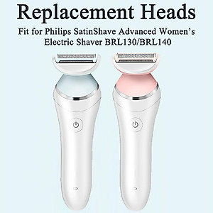 BRL140 Replacement Head Compatible with Philips SatinShave Advanced Women's Electric Shaver BRL140 BRL130 Wet and Dry Ladyshave Replacement Foil and Blade Philips Trimmer Razor Foil and Cutter (Pink)