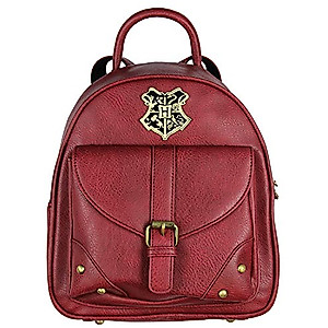 Harry Potter Hogwarts Crest Faux Leather Mini Backpack