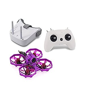 NIRAA FPV Drone Kit Junior Racer 75 Purple Mini Quadcopter Pro Remote Control Toys Flight Controller with Compatible for Caddx Camera HD (Color : Purple RTF)