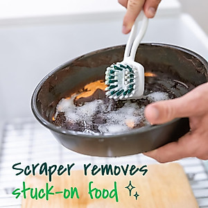 Scotch-Brite Pot Pan & Dish Brush, Scrub Brushes for Cleaning Kitchen and Washing Dishes, 1 Count