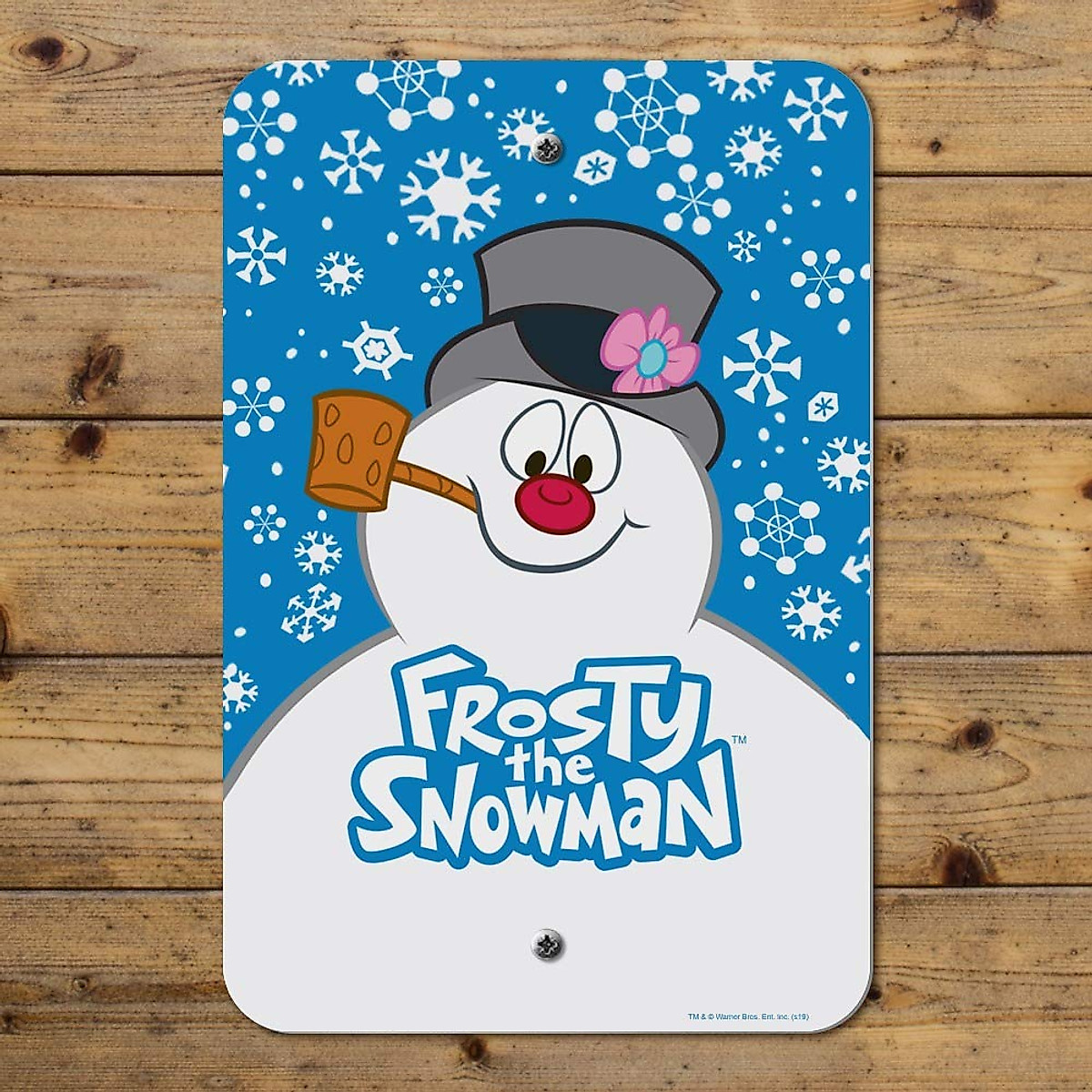 Frosty the Snowman Snowing Home Business Office Sign