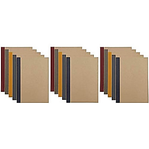 MUJI Planted tree Paper Note Book (Hard to bleedthrough) 15 set B5 · 30 sheets · 6mm ruled paper,5 colors from Japan 76316145