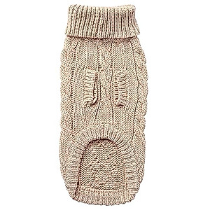 GF Pet Oatmeal Chalet Dog Sweater, Medium