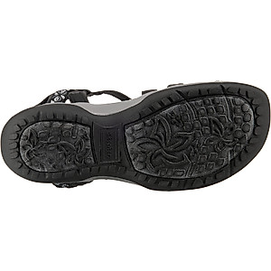 Skechers Women's Regga Slim Keep Close Gladiator Sandal,black,11 M US