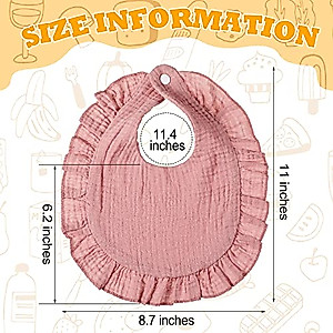 10 Pcs Muslin Baby Bibs Drool Teething Bibs Lap Shoulder Baby Bibs Cotton Drool Bibs Absorbent Baby Bandana Bibs for Unisex Boys Girls 0-6 Months Baby Teething and Drooling, Assorted Styles