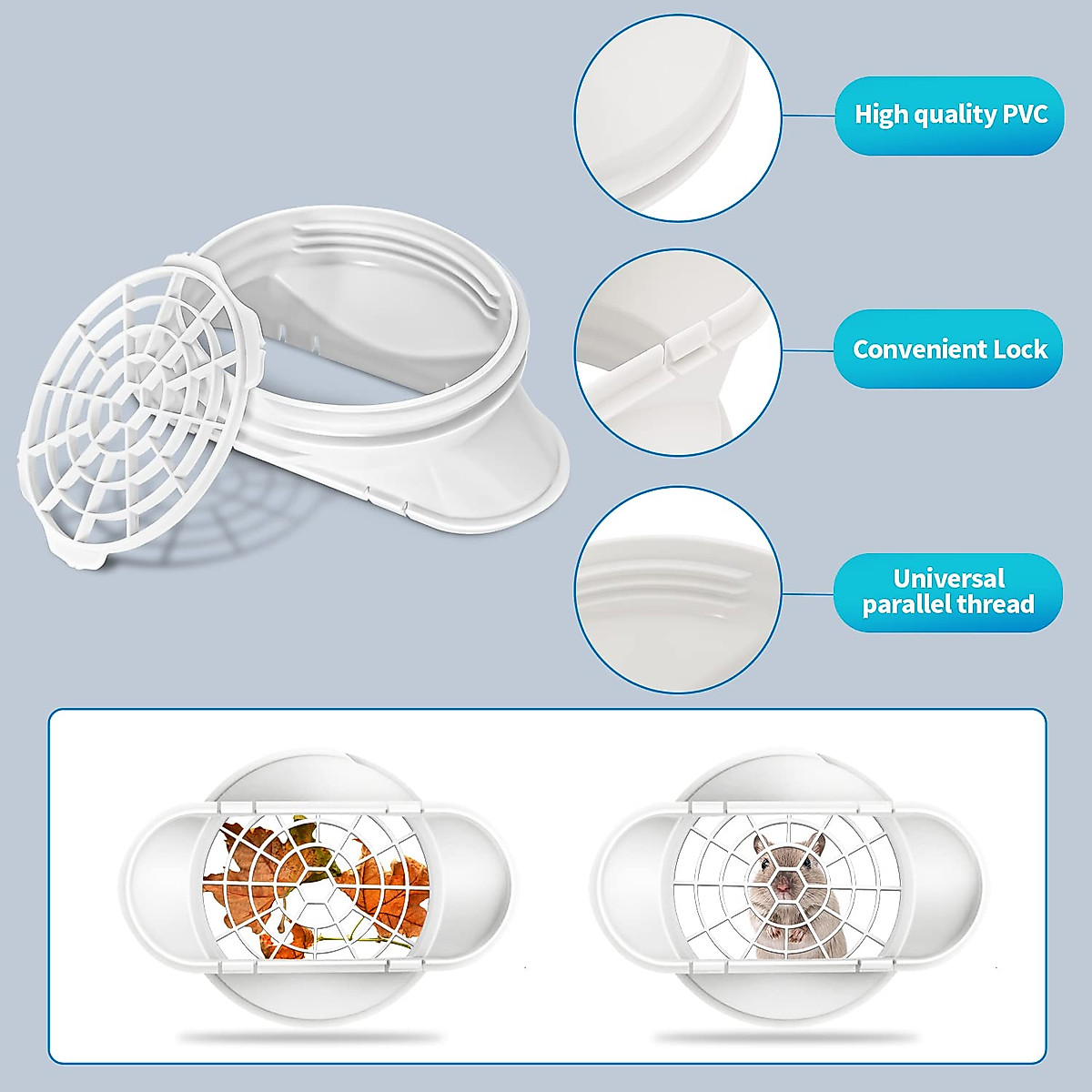 Portable Air Conditioner Window Kit for 15cm/5.9Inch or 13cm/5.1Inch Exhaust Hose with Apartments Coupler Adjustable Window Seal Not Include Exhaust Hose for AC Unit, AC Window Vent Kit