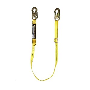 Guardian Fall Protection 01285 SSAWL4-6 Shock Absorbing Adjustable Lanyard from 4-Feet to 6-Feet
