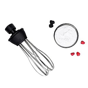 Restaurantware Hi Tek Stainless Steel Whisk - Fits Variable Speed Immersion Blender - 10" - 1 count box,Silver