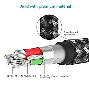 Micro USB Cable Android Charger - Syncwire [2-Pack 6.5 ft] Super-Durable Nylon-Braided Fast Sync & Charging Cord for Samsung, HTC, Nexus, LG, Xbox One, PS4, Smartphones & More
