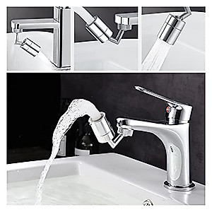 RTYUIE Universal Splash-Proof Filter Faucet Nozzle Washbasin Faucet Extender Adapter Bathroom Kitchen Tap Water Water-Saving Nozzle Sprayer Easy to Install and Smooth Water Out