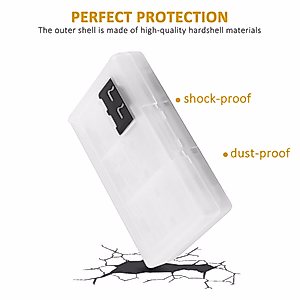 Xahpower Game Card Case Holder for Nintendo Switch, 24-in-1 Game Storage Case Compatible with Nintendo Switch/ Switch Lite/ Switch Oled Catridge Storage Box Black