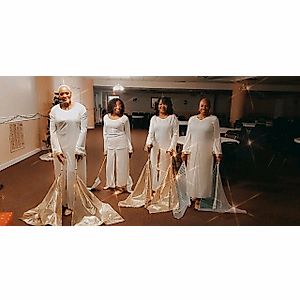 MSMAX Adult Lyrical Ballet Dance Shoes Women Yoga Flat Gold Costume Slippers for Men 9 M US Women