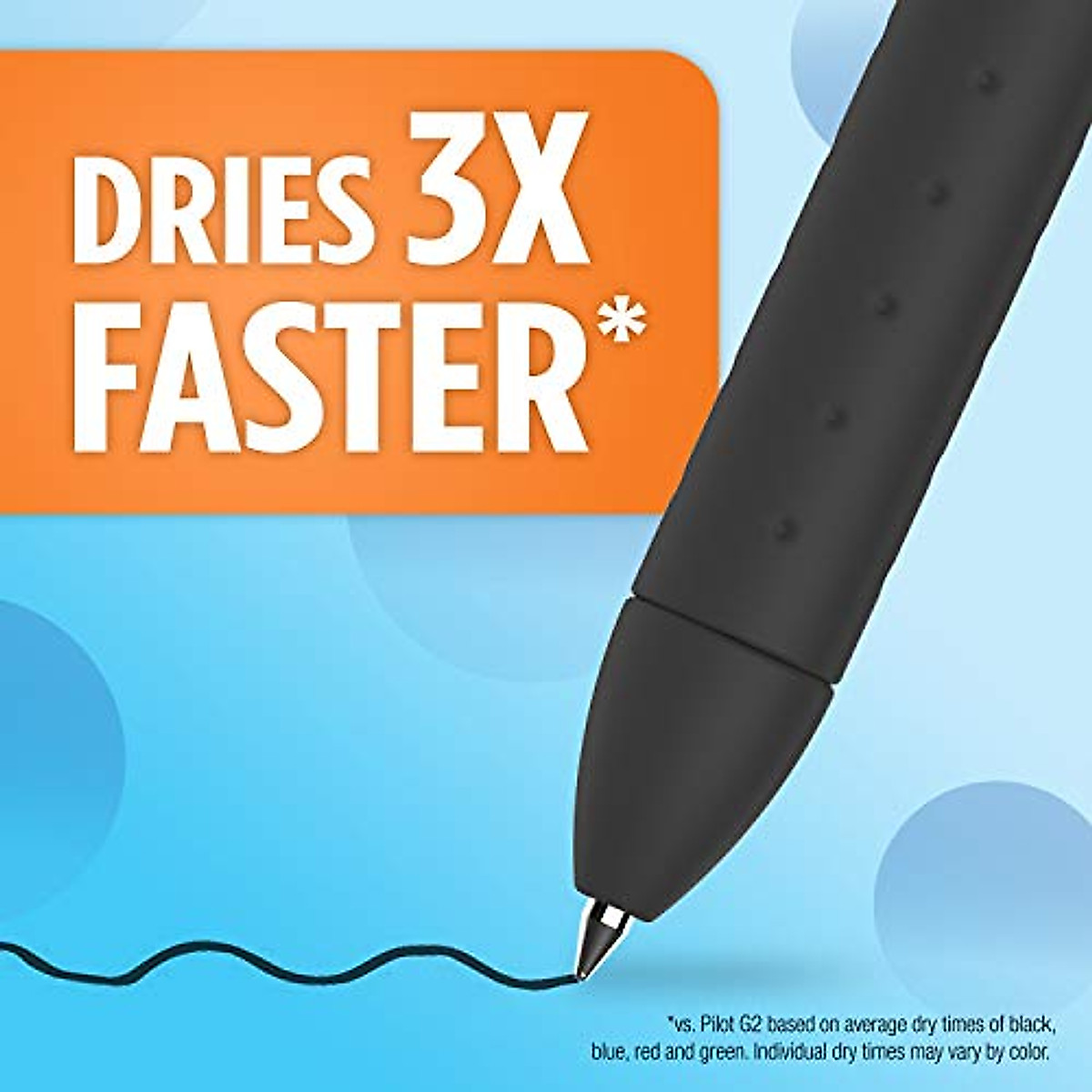 Paper Mate 1951638 InkJoy Gel Pens, Fine Point, Black, 3 Count