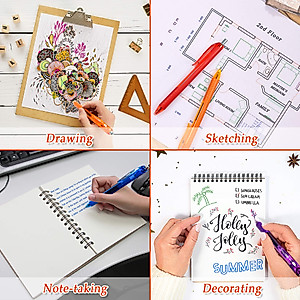 Gel Pens Set, 16 Colored Retractable Gel Ink Medium Point Colorful Pens with Comfort Grip, Smooth Writing for Journal Notebook Planner in School Office Home by Smart Color Art