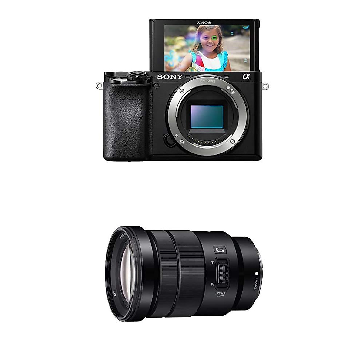 Sony Alpha A6100 Mirrorless Camera + Sony SELP18105G E PZ 18-105mm F4 G OSS