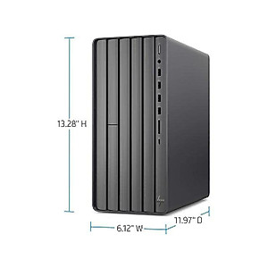 HP Envy TE01-3157C Gaming Desktop Computer, Intel Core i7-12700F, GTX 1660 Super, 32GB-DDR4 RAM, 1TB SSD, WiFi & Bluetooth, Prebuilt Gaming PC, Windows 11 Home (Renewed)
