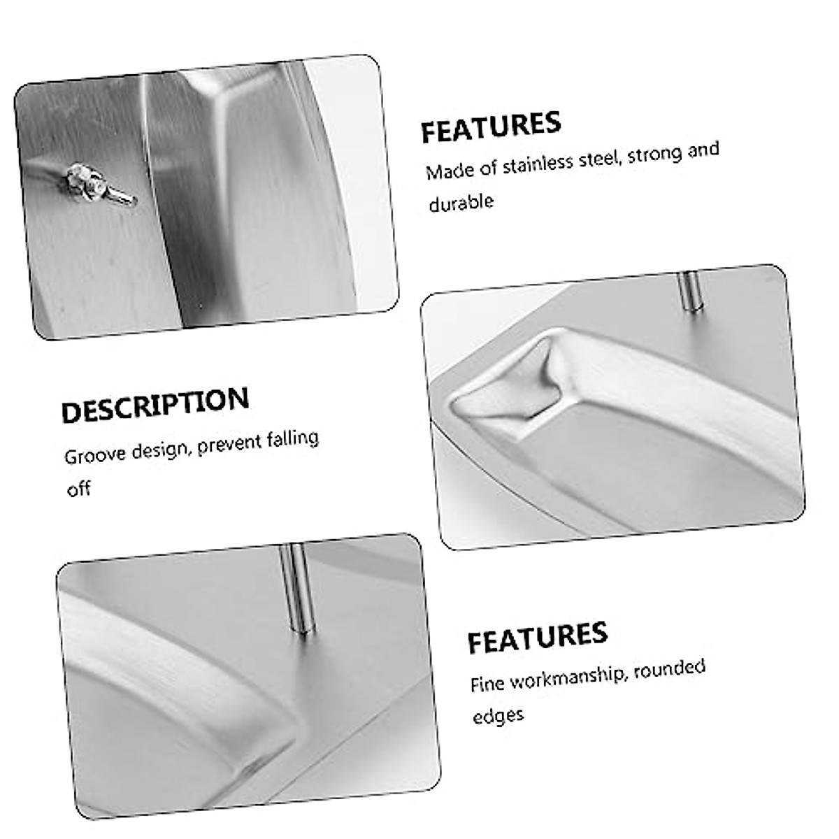 Alipis 1pc Stainless Steel Pot Lid Rack Sink Drying Rack Counter Hand Towel Holder Stand Pan Pot Drying Rack Stainless Steel Scoop Stainless Steel Ladle Stainless Steel Sink Spoon Holder