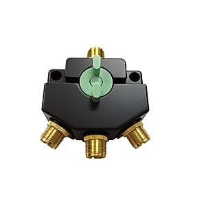 Anteenna TW-103 3 Position Coaxial Switch for 144/440MHz HAM CB or HF/VHF/UHF Radio UHF Female (SO-239) Connector Plated Golden
