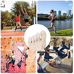 30Pcs Silicone Anti-friction Toe Protector Women, Breathable Toe Covers Sleeves Toe Protectors Caps Little Big Pinky Toe Protector for Men Women, Toe Guards for Feet Calluses Ingrown Toenails(Clear)