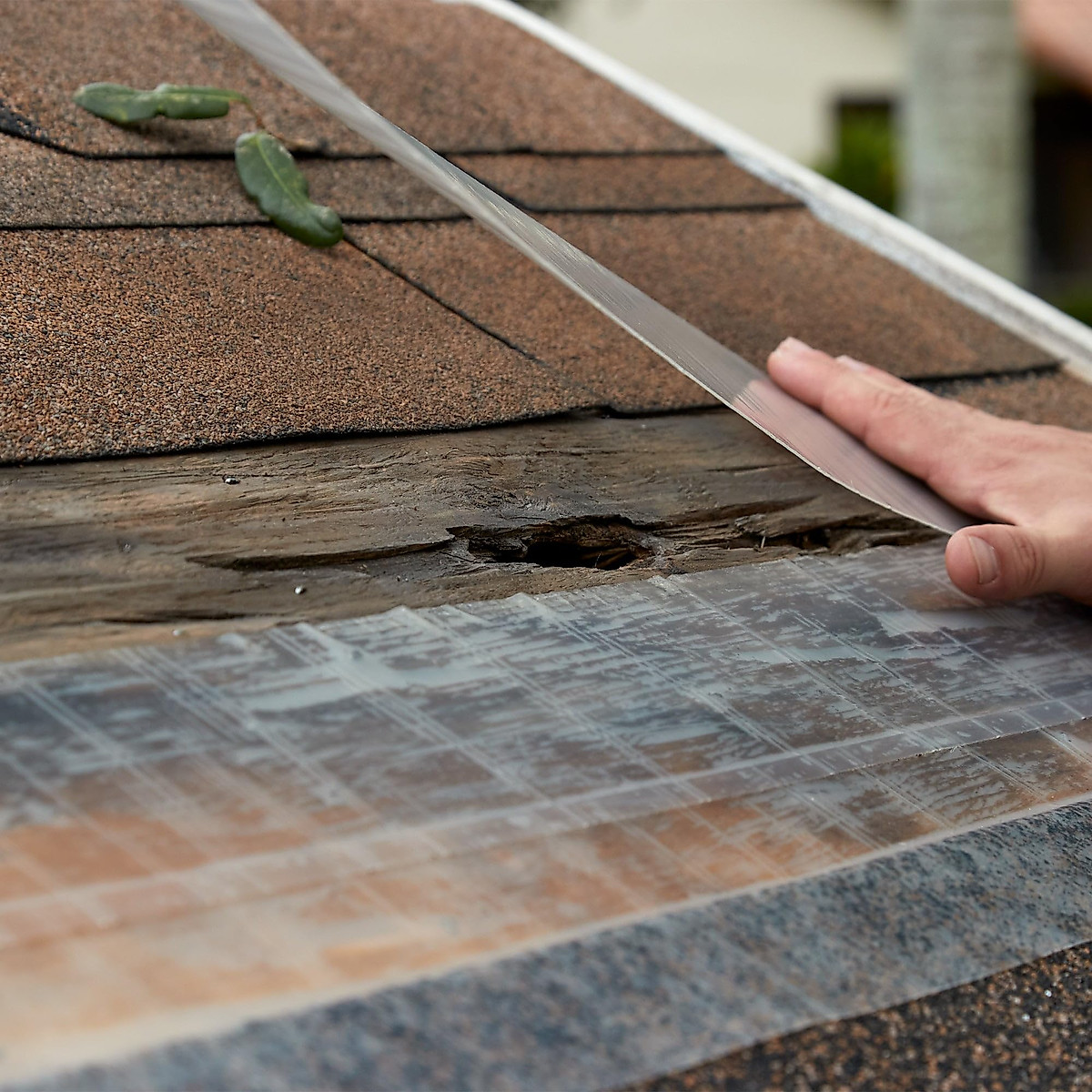 Flex Tape Rubberized Waterproof Tape, 4" x 5', Clear